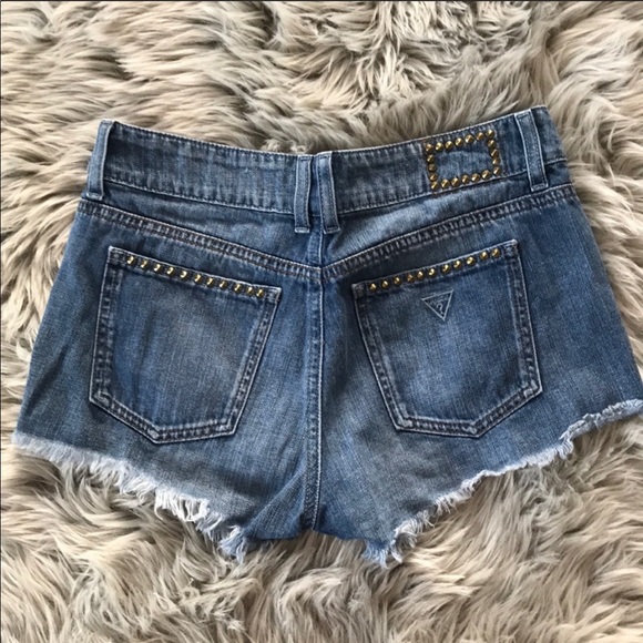 Guess | Shorts | Vintage Guess Denim Studded Shorts | Poshmark